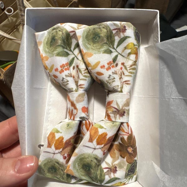 Autumn Floral Necktie, Men's Wedding Neck Tie, Bow Tie, Pocket Square ...