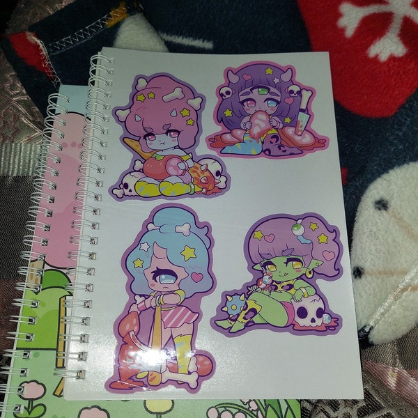 Monster Girl Stickers! - Etsy