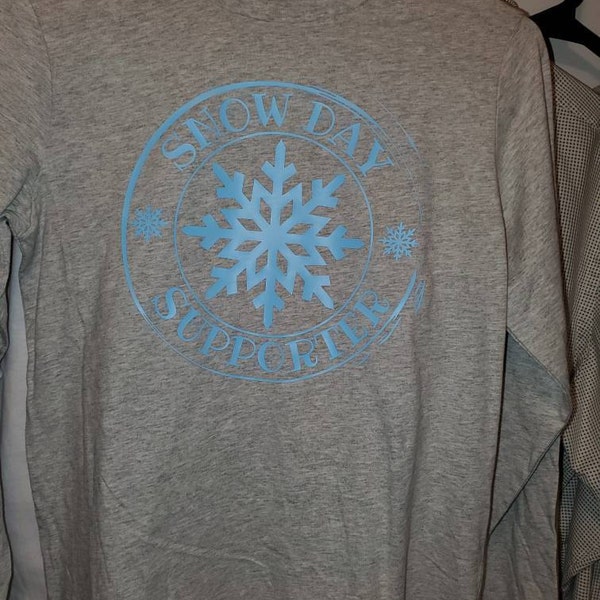 Snow Day Supporter - PNG & SVG, Snow Day Shirt, Christmas Svg ...