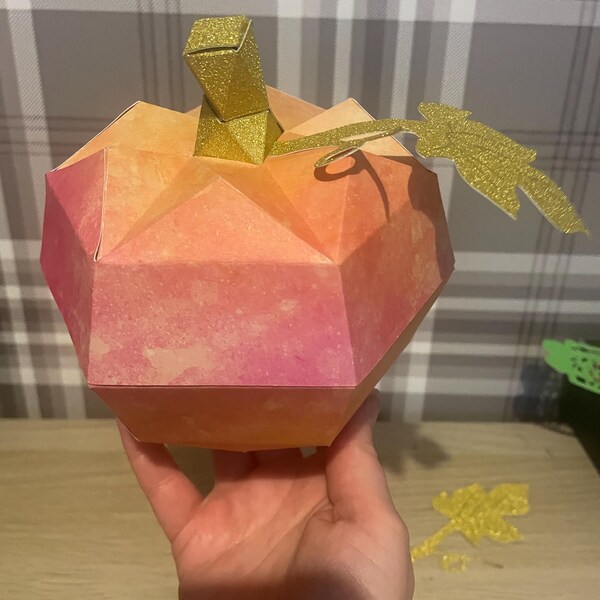Pumpkin Candy Box SVG, Halloween Papercraft Template (PDF, Silhouette ...