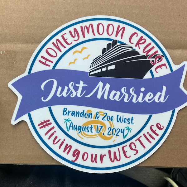 I Love It When We're Cruising Together Door Magnet Sign, Carnival ...