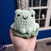 No Sew Frog Crochet Pattern, No Sew Amigurumi, Crochet Plushie Pattern ...
