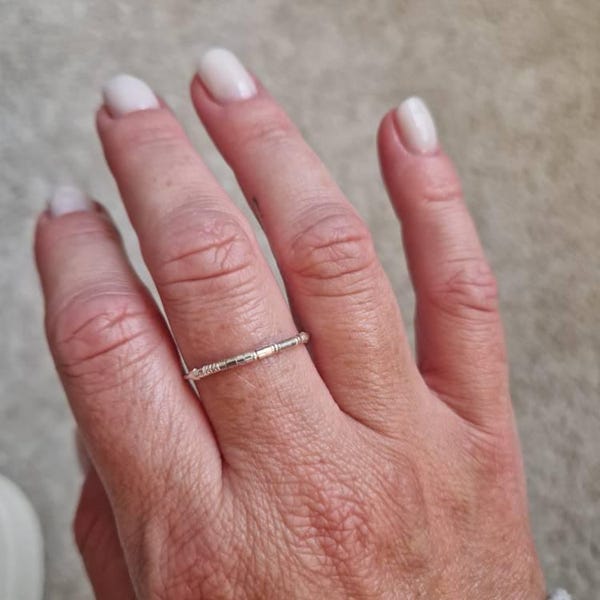 CUSTOM Morse Code Ring, Personalized Morse Code Ring, Any Word, Date ...