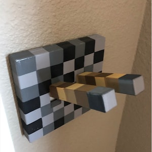 Lever Light Switch Minecraft Style for Boys or Girls Bedroom Bathroom ...