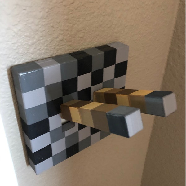 Lever Light Switch Minecraft Style - for Boys or Girls Bedroom Bathroom ...