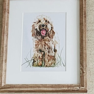 Cockapoo Painting Watercolor Cockapoo Dog Cockapoo Art, Cockapoo Print ...
