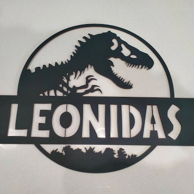 Jurassic World Wooden Wall Sign Dinosaur Name Sign - Etsy