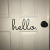 Hello Vinyl Door Decal Hello Front Door Decals, Hello Home Office Decor ...