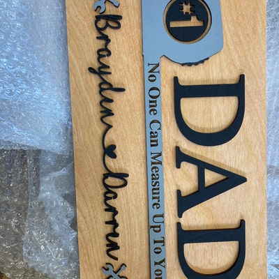 Gift for Dad, No One Measures Up, Gift for Husband, Grandpa Gift, Gift ...