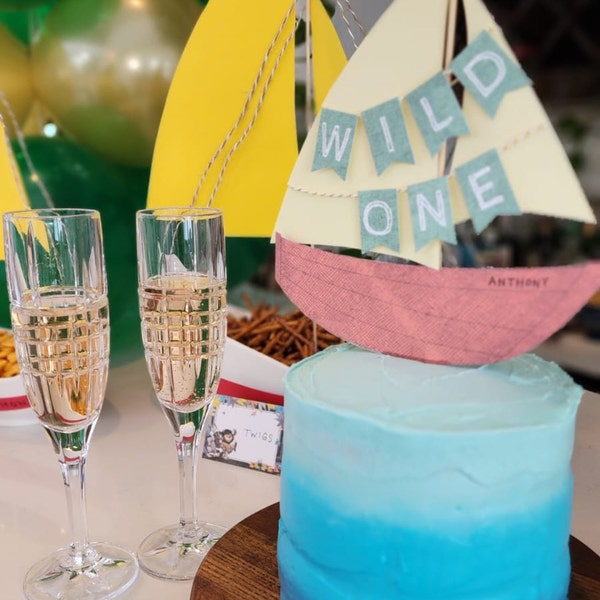 Where the Wild Things Are Printable Cake Topper, Boat Cake Topper, Wild ...