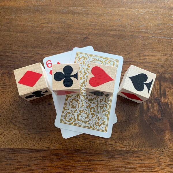 EUCHRE TRUMP Cube 1 Inch | What's Trump Cube | Card Club | Euchre Tournament Prize | Natural ...