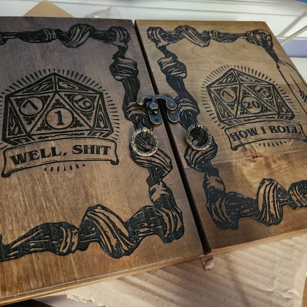 Custom Dungeon Master Screen | Wooden RPG Screen Gift | Table Top Games ...