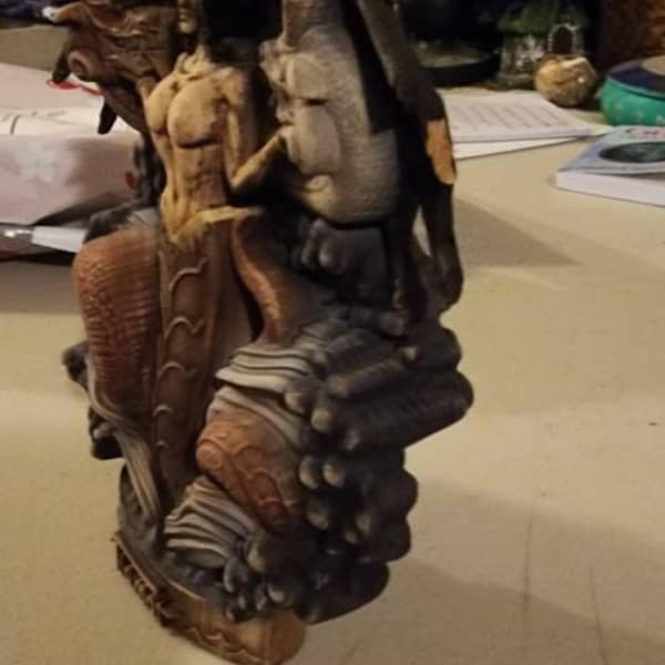 Tiamat Sumerian Gods Tiamat of Dragon Goddess Statue Sumerian Goddess ...