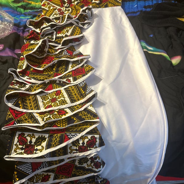 Elegant Ruffled Womens African Clothing| Wedding Guest Attire| Prom ...