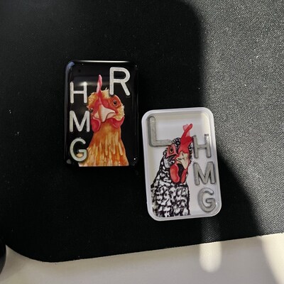 Chicken X-ray Marker Farm Animal Xray Markers With Initials Cute Xray ...