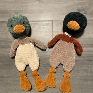 No-sew Miles Mallard Duck Snuggler Crochet PATTERN Duck Amigurumi ...