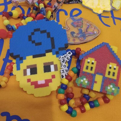 Handmade Welcome Home Wally Darling Puppet Show House Kandi Beaded ...