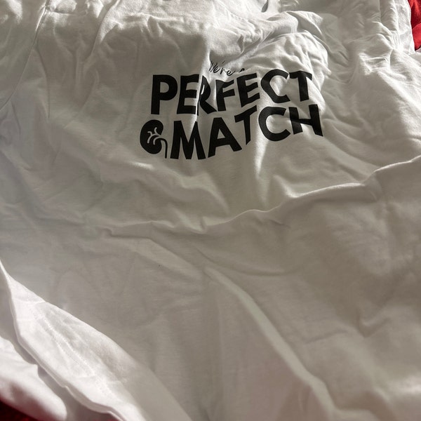 We're a Perfect Match Kidney Donor T-shirt, Kidney Donor Gift, Kidney ...