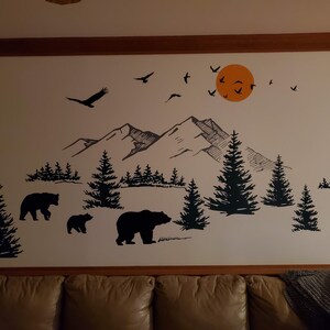 Birch trees decals:wall decals nature wall decals vinyl wall | Etsy