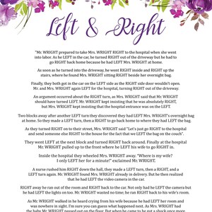 Left and Right Game Bridal Shower Game Prize Pass the Prize | Etsy Canada