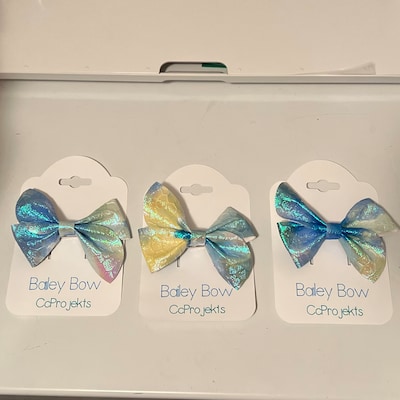 Bow Card SVG, Bow Display Card, Hair Clip Card DXF, Bow Card Template ...