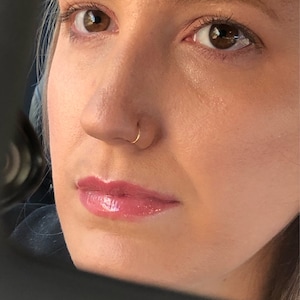 Solid 24k Gold Nose Ring. 24k Gold Septum Ring. Solid Gold - Etsy