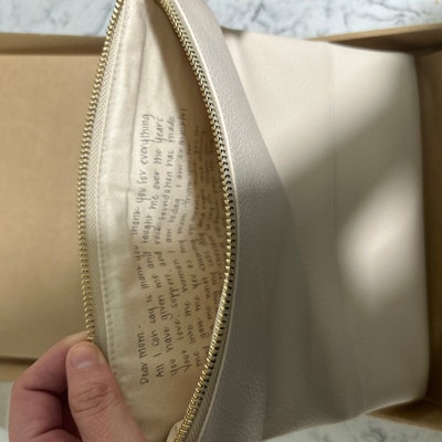 Personalized Clutch Bag in Cream Color / Foldover Clutch Purse - Etsy
