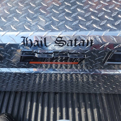 Hail Satan Vinyl Sticker Decal - Etsy