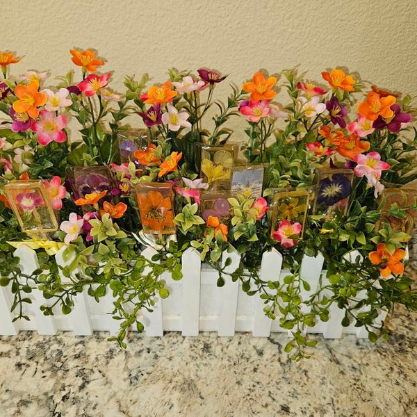 10 Wildflower Rectangle Lollipops - Etsy