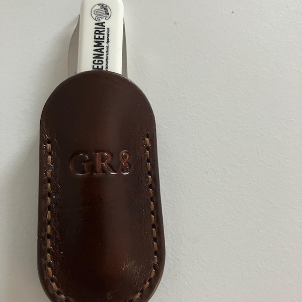 Leather Sheath , Pocket Pouch for Victorinox 58mm Knife , Sleeve for ...