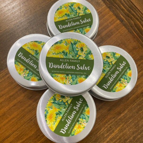 Customized Label - Dandelion Jelly, Dandelion Oil, Watercolor Style ...