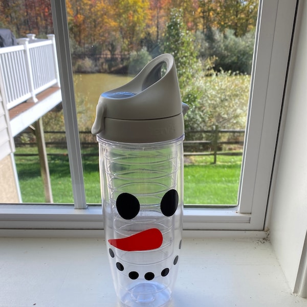Snowman Face Decals - Vinyl Stickers for Winter Crafts, Christmas ...