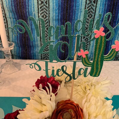 Fiesta Cake Topper, Fiesta Topper, Personalized Fiesta Cake Topper ...