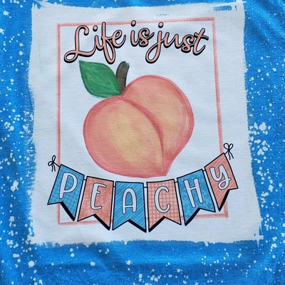 Life is Just PEACHY Digital Download Peach Printable Artwork I Digital ...
