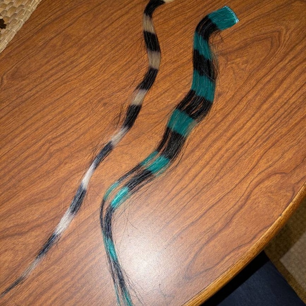 Custom Scene Kid Raccoon Tail Hair Extension - Etsy