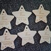 Personalised Star Shape Wooden Gift Tags Set of 5 Engraved - Etsy