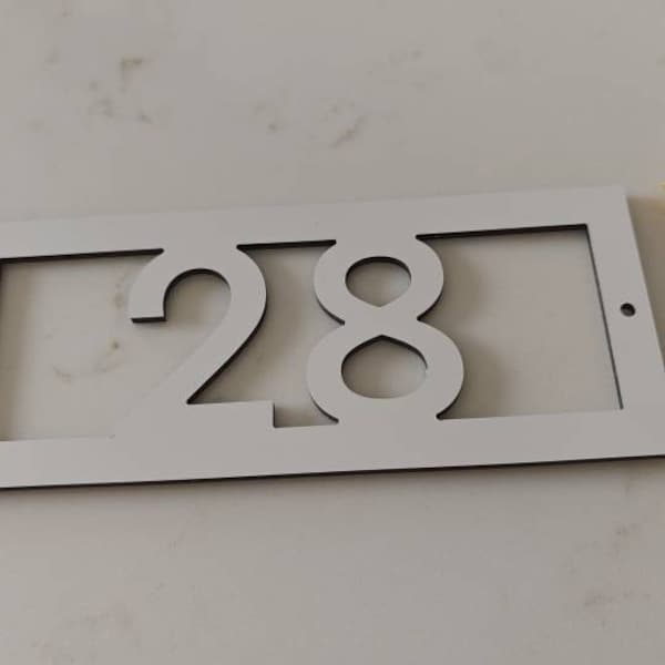 Custom Door Number Plaque. Modern Apartment Numbers. Hotel Room Number ...