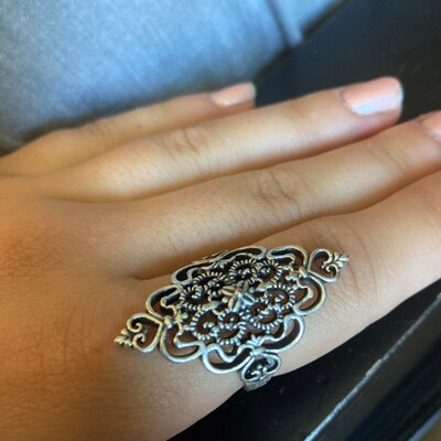 Boho Hippie Adjustable Rings. Gothic Unisex Rings. Silver - Etsy