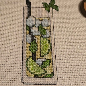 All the Tiny Cocktails Cross Stitch Pattern Colourful Collection of 48 ...