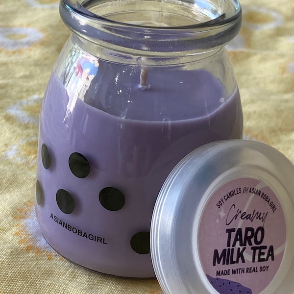 Taro Milk Tea Candle - Etsy