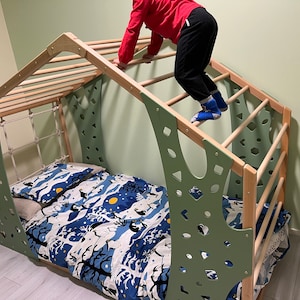 Montessori Gym Bed, Jungle Gym, Toddler Bed, Indoor Gym Bed, Indoor ...