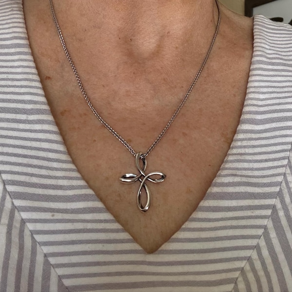 Sterling Silver Celtic Infinity Cross - Double Sided - (pendant Only or ...