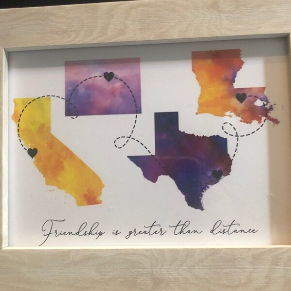 Friendship Knows No Distance - Long Distance Print - Long Distance ...
