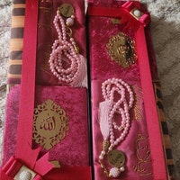 Buy Personalized Prayer Velvet Quran Pearl Prayer Beads Islamic Gift ...