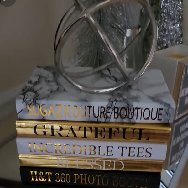 Customizable Book Stack | Fashion & City Decor Books, Set of 5 - Etsy