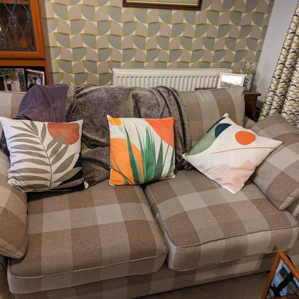 Abstract Cushion Cover|geometric Pillow Case|green Black Cushion Case ...