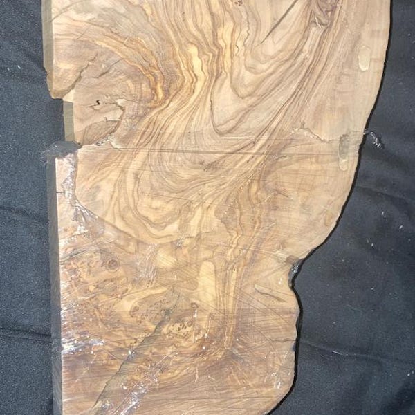 Sold Exclusive Turkish Olive Root Slice Live Edge Wood Slab 50”x44 ...