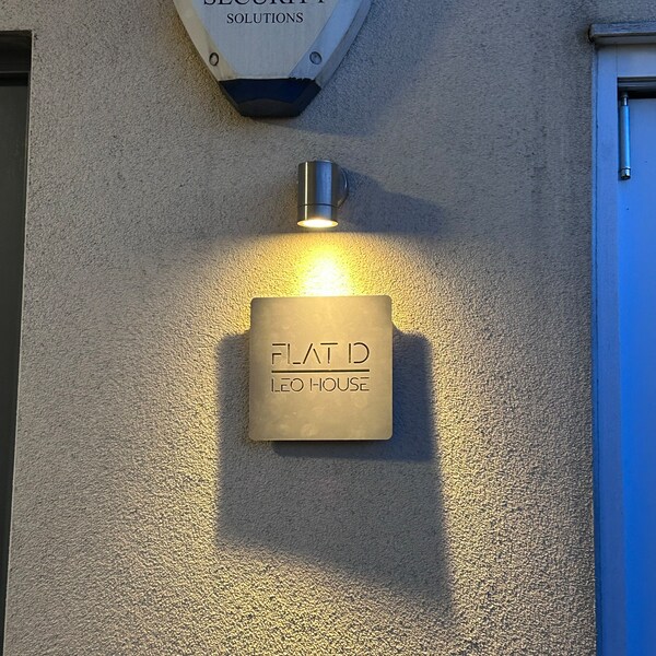 Large Laser Cut Stylish Square House Number | House Sign | Door Number ...