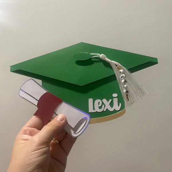 Graduation Cap Card, DIY Graduation Card, Grad Cap Svg, Graduation SVG ...