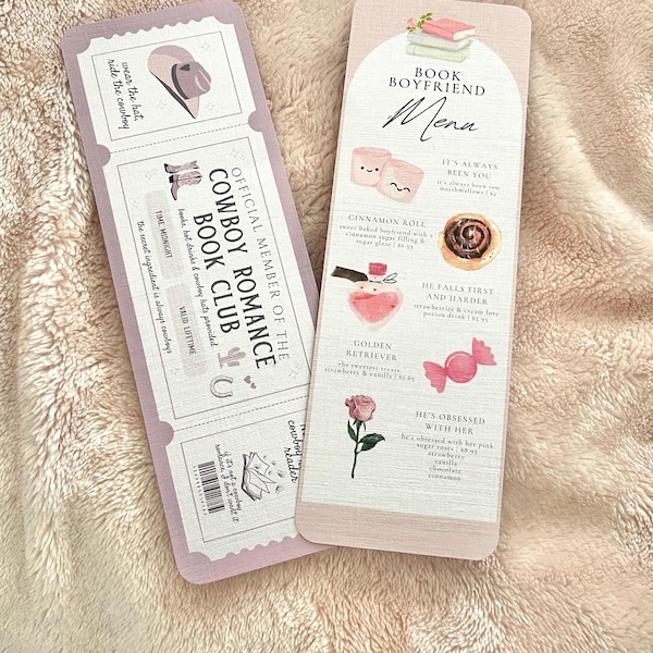 Bakery Bookmark | Bake a Book Boyfriend Recipe Bookmark | Bookish Gift ...